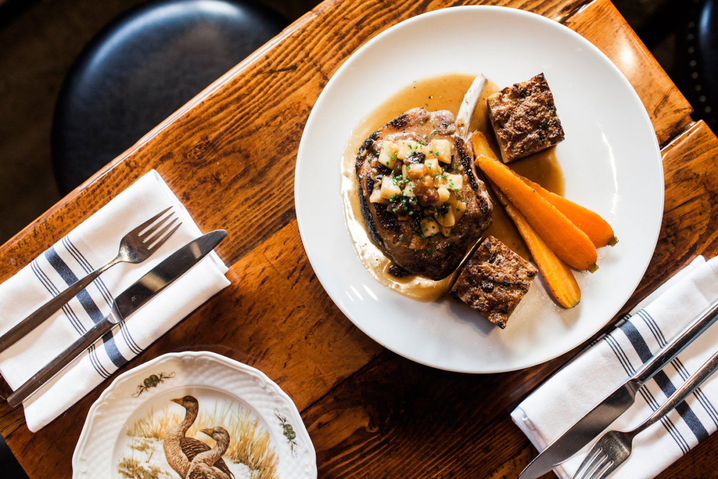 You Need To Try This Pork Chop with Apple, Bacon & Shrooms at Mamie ...